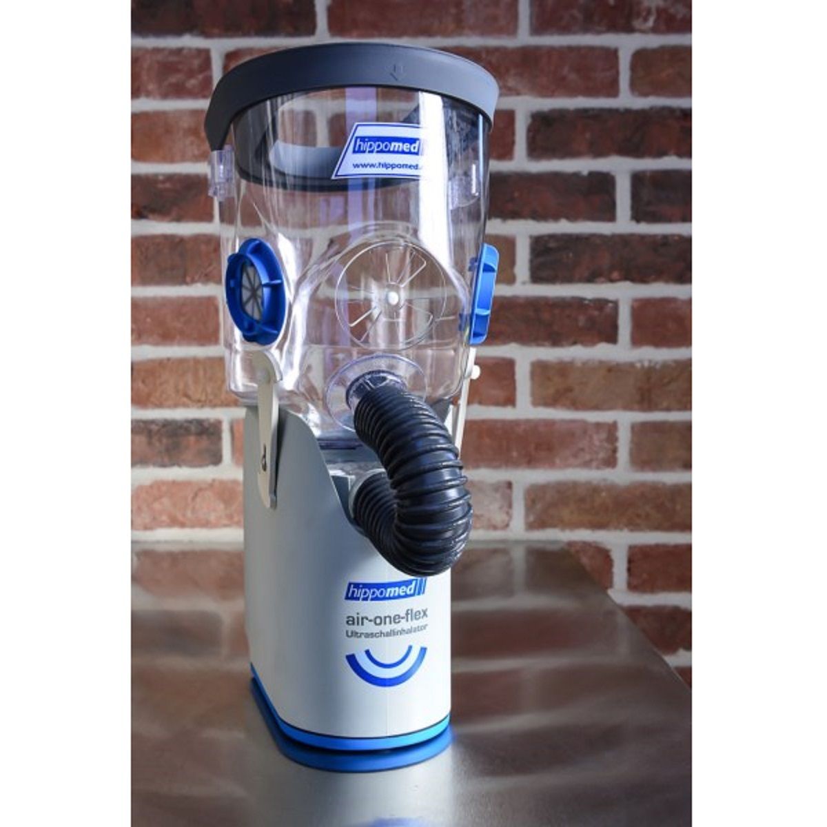Hippomed Air One Flex - Ultrasound Horse Inhaler incl. Mask FULL, Battery
