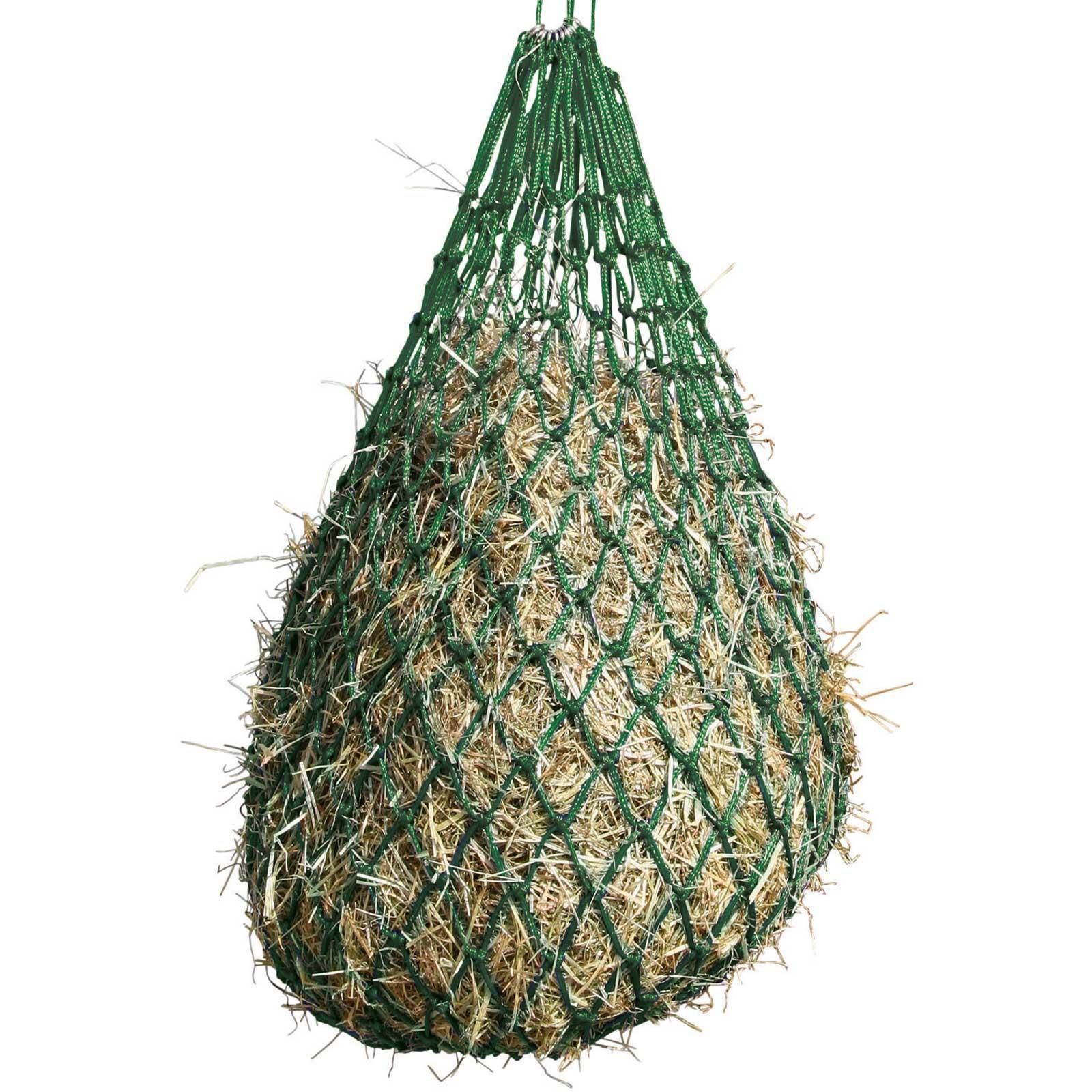 Small-mesh hay net green, mesh size: 5 x 5 cm with rings
