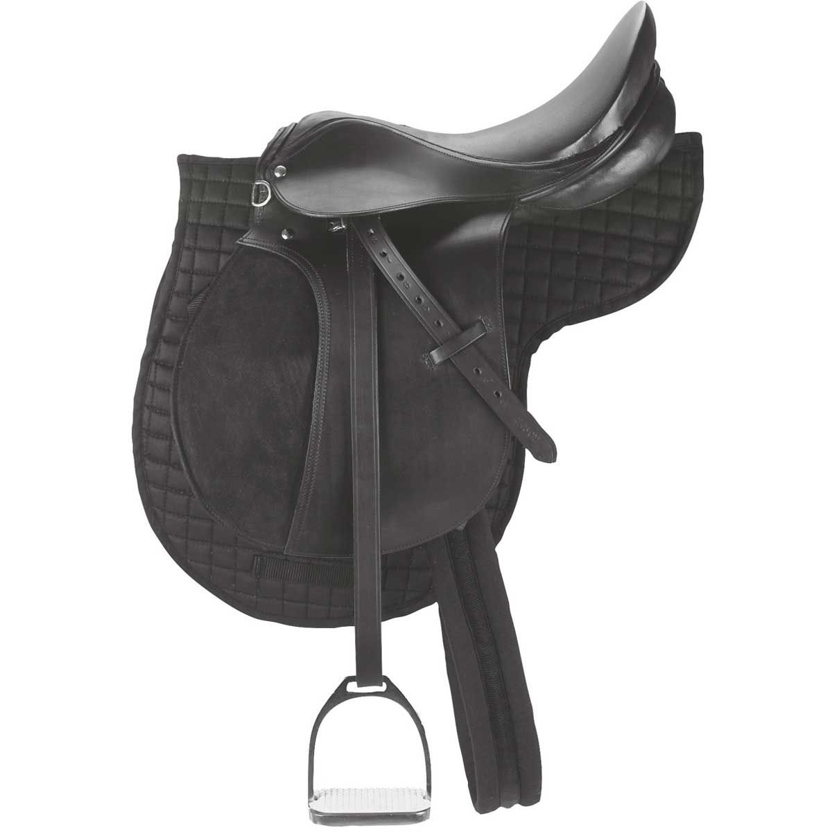 Kerbl Sattel-Set Leder Pferdesattel Ponysattel