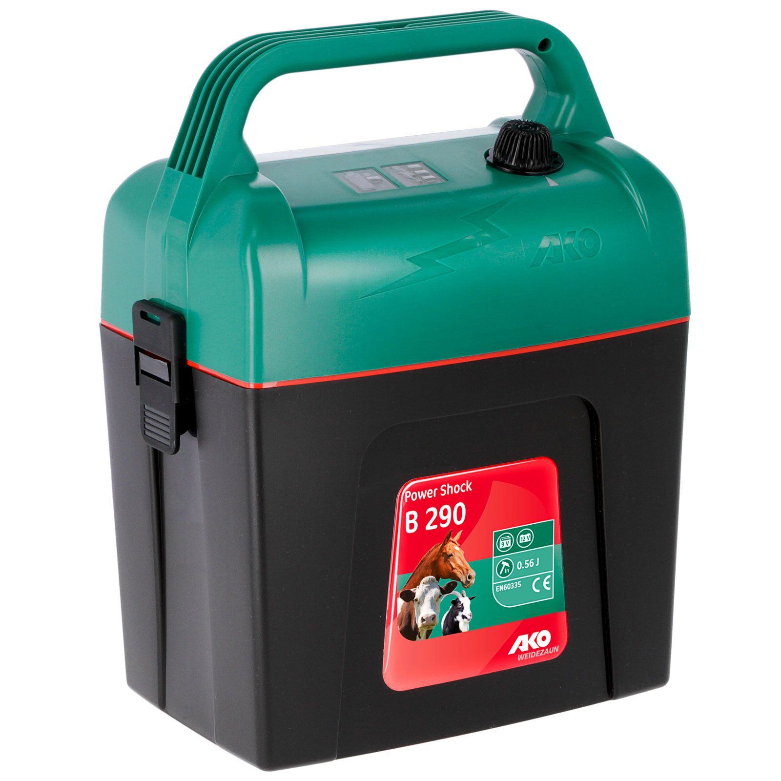 Electric fence energiser Ako Power Shock B290 9V battery